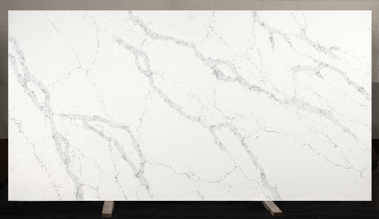 Calacatta River Quartz Countertops | Elegant White Look Surface